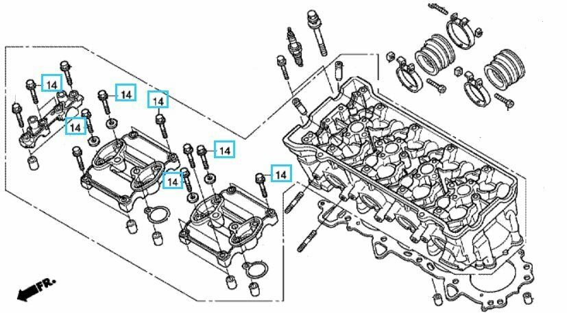 Болт с фланцем 6х39.5; Артикул Honda: 90019MA6000 (Оригинал)