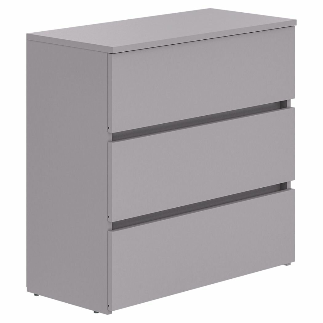 Компактный комод Пирамида К-27, Графит, ЛДСП, 70 см x 33 см x 68,5 см