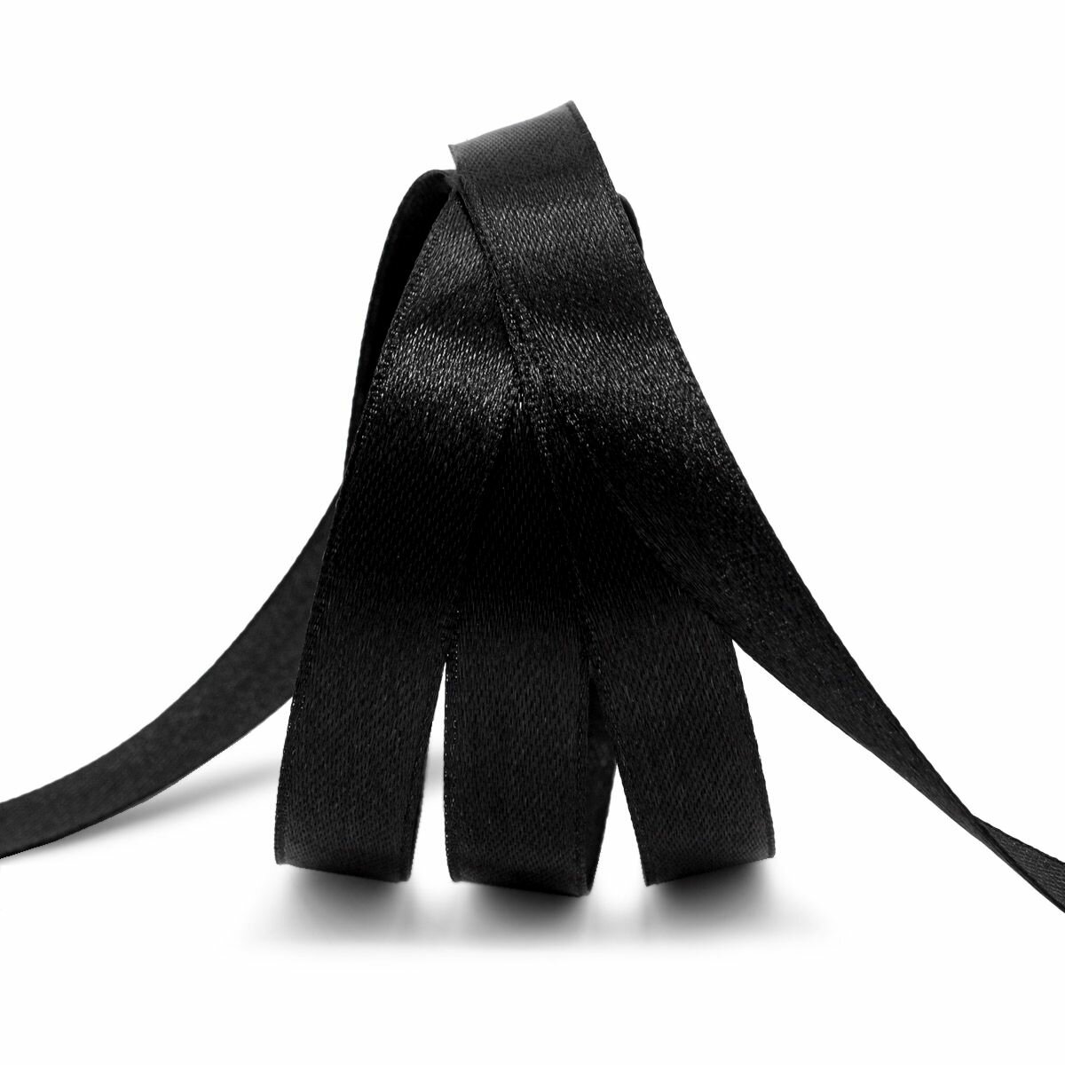 Лента атласная 1,2см*22,86м (аналог 411004) (160 черный)