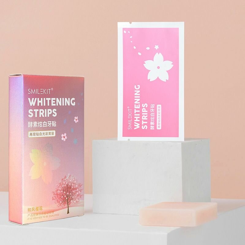 Отбеливающие полоски для зубов Smilekit Japan Cherry Blossom (курс на 7 дней)