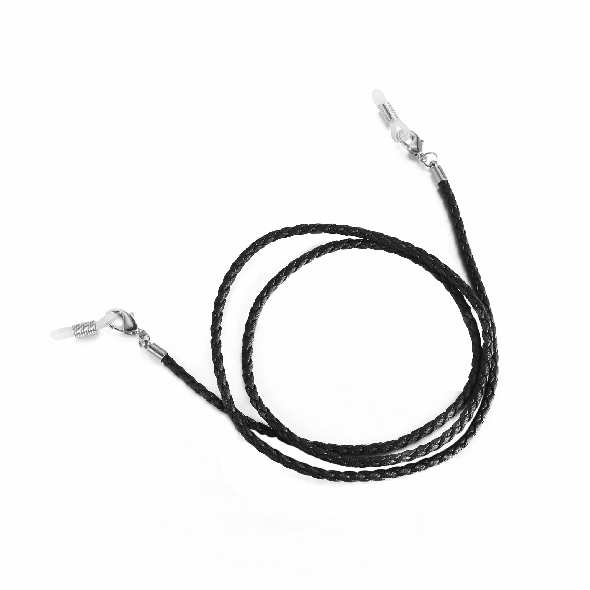 Кожаный ремешок для очков Teamer Black - silver