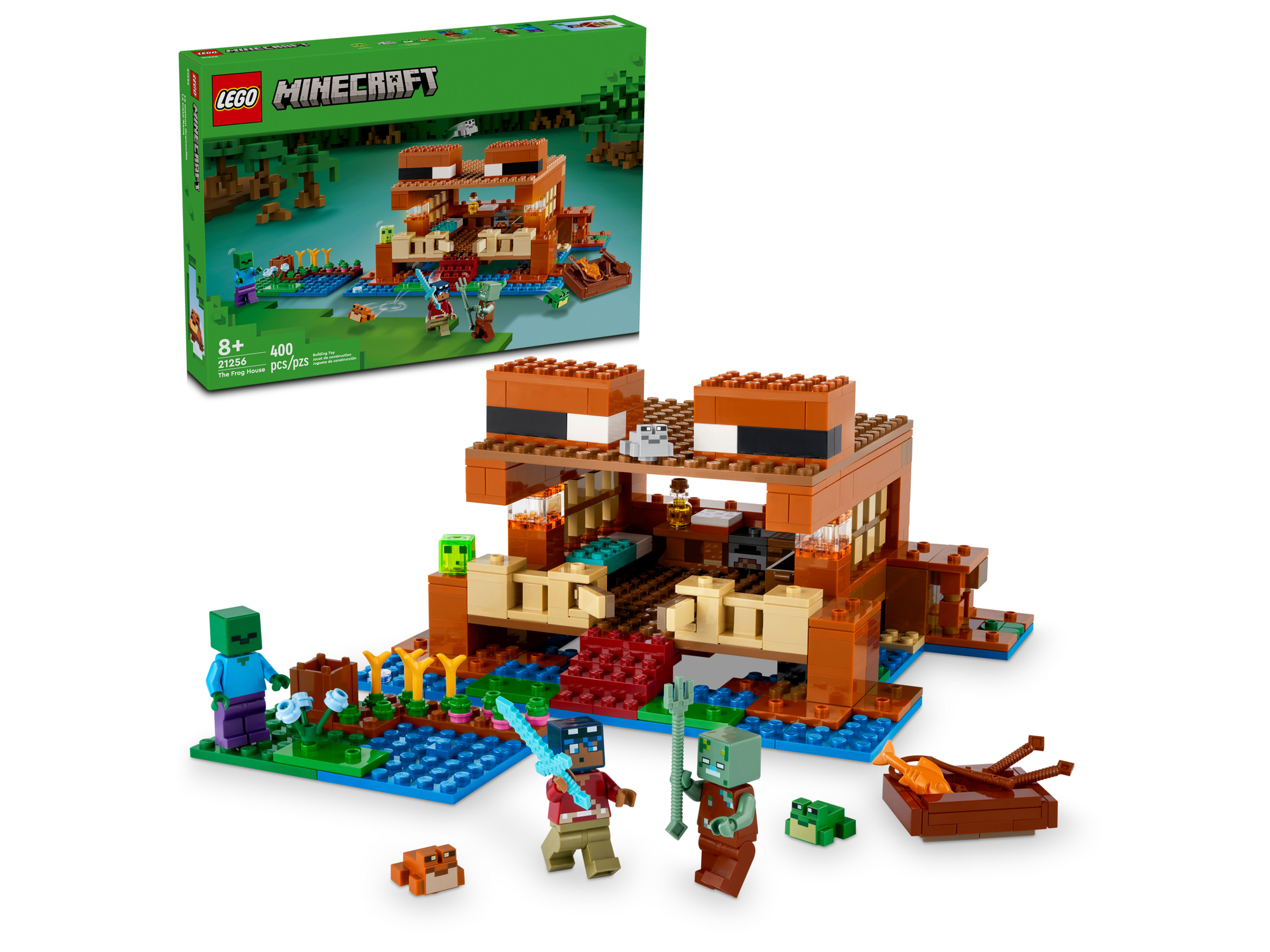 Конструктор LEGO Minecraft The Frog House 21256 Лягушачий домик, 400 дет.