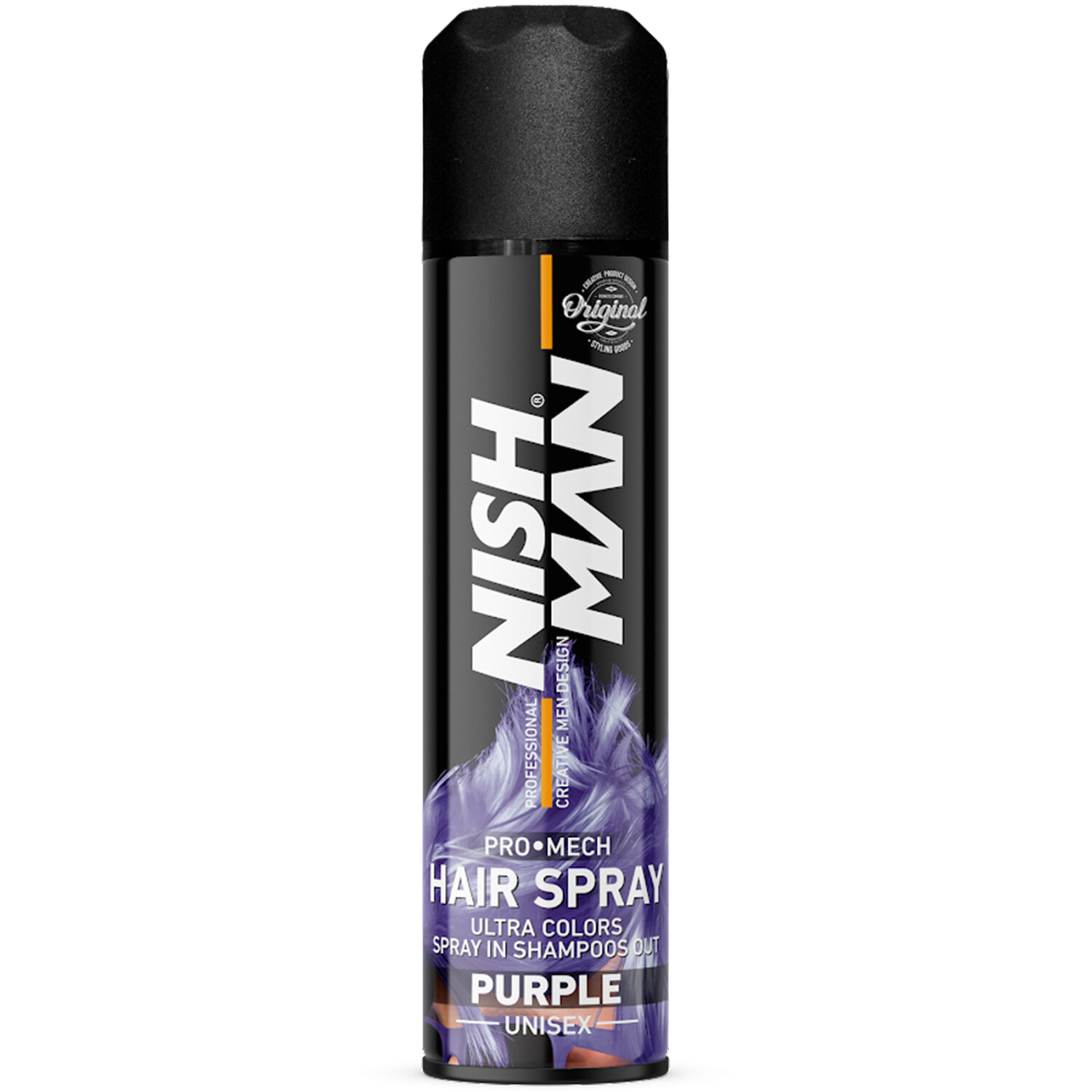 Цветной спрей для волос NISHMAN HAIR COLORING MECH SPRAY - PURPLE (фиолетовый), 150 мл