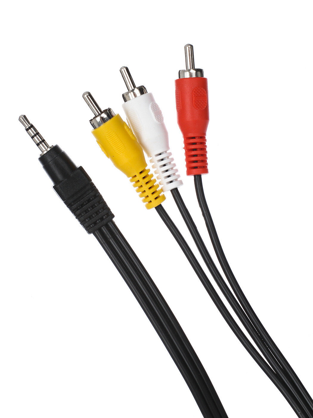 Jack 3 RCA кабель Telecom 2 метра 3.5 джек на 3 тюльпана провод медь (TAV4545-2M)