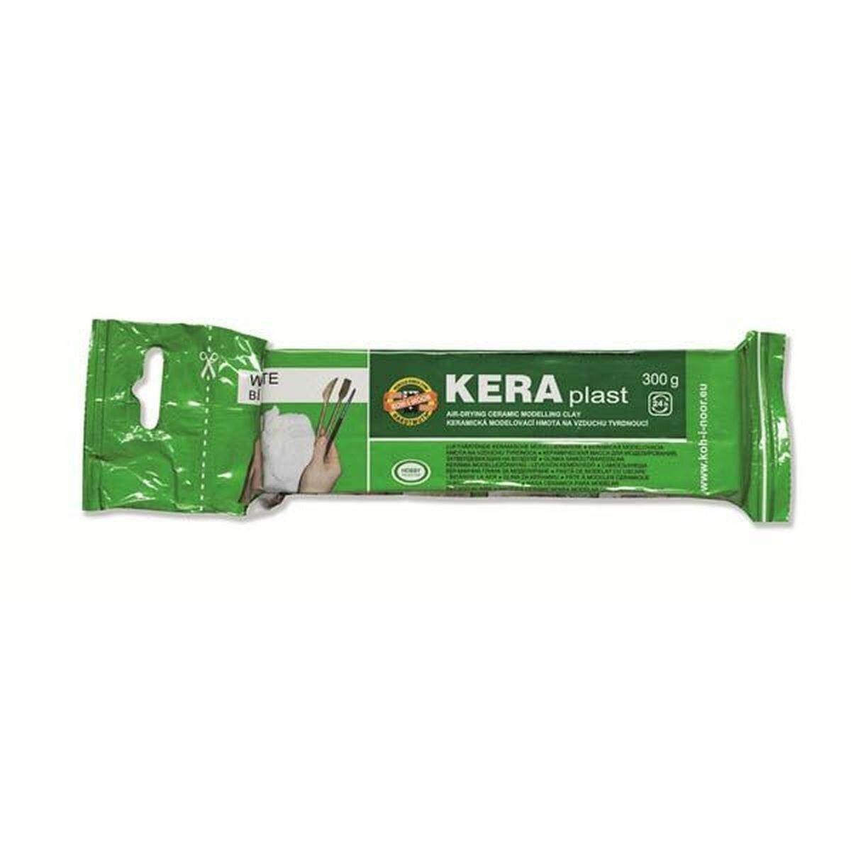 Масса для лепки керамическая Koh-I-Noor, белый, 300г, вакуумный пакет (13170800000)