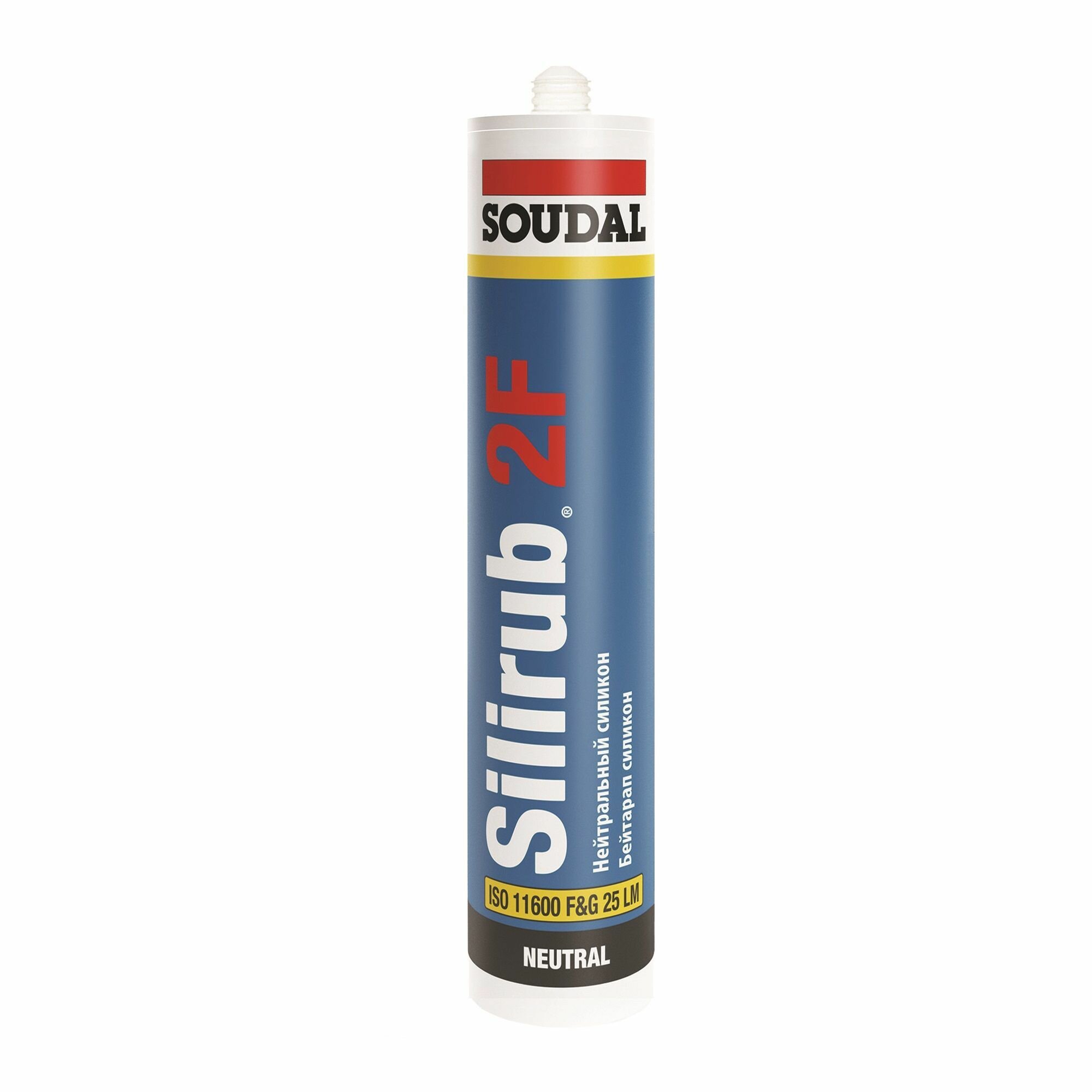 Герметик силиконовый нейтральный Soudal Silirub 2 F (300мл) прозрачный