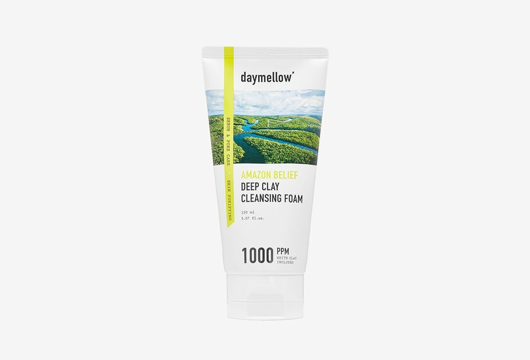Очищающая пенка для лица DAYMELLOW' AMAZON BELIEF DEEP CLAY CLEANSING FOAM 150 мл