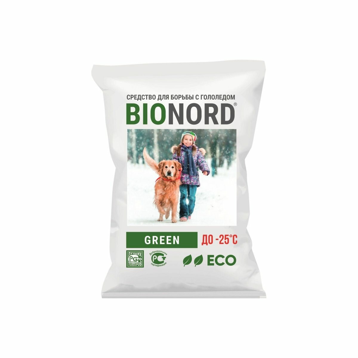 Реагент противогололедный Bionord Green 23кг