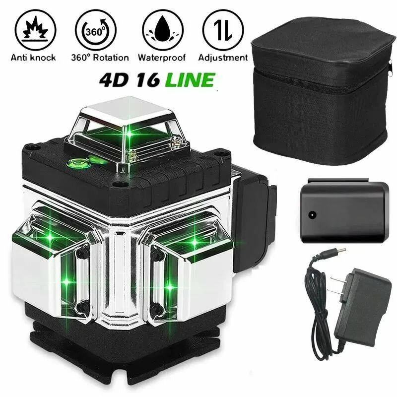 Лазерный уровень/нивелир 16-проводной