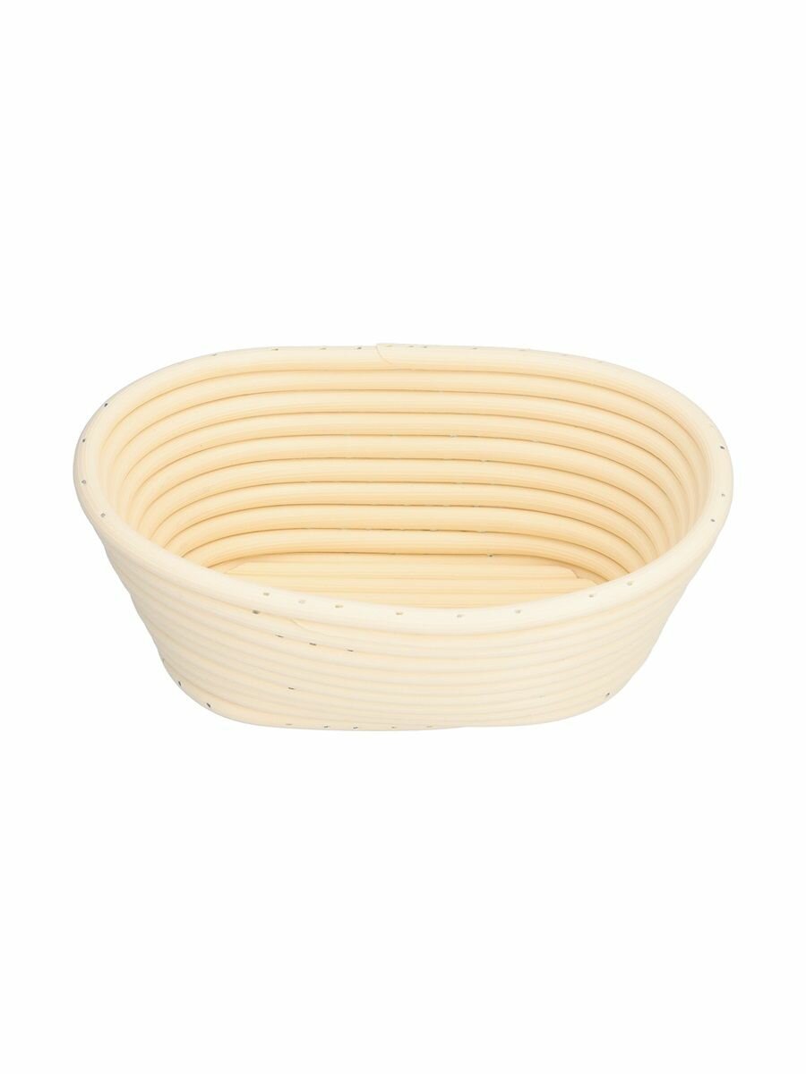 Бежевая овальная форма для выпечки 21x14x8 см, моющаяся корзина для брожения хлеба для домашней кухни, пекарни, инновационный дизайн формы