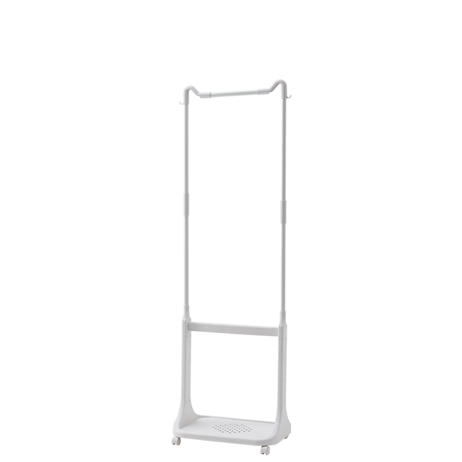 Вешалка для пальто Простая мобильная вертикальная железная труба большой емкости из полипропилена и АБС-пластика, полка для хранения в шкафу для спальни, ванной комнаты B