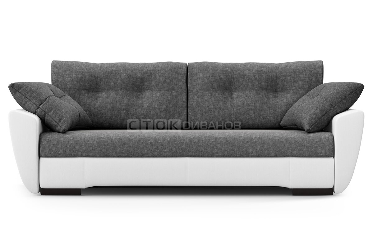 Диван Сток Диванов Амстердам Graphite темно-серый 250 см, механизм еврокнижка