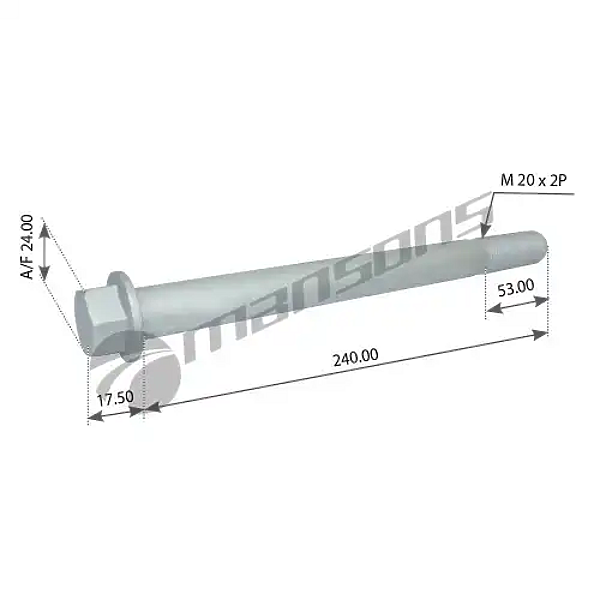 MANSONS MFMF20240C1092 болт амортизатора