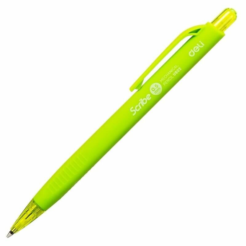 Карандаш Deli "Scribe", механический, пластиковый корпус, 0,5 мм, с ластиком