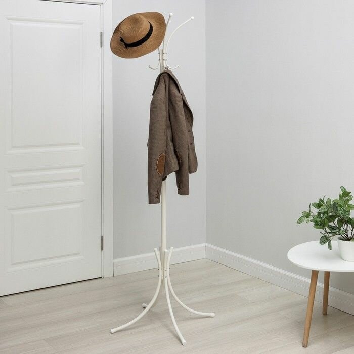 Вешалка напольная ЗМИ Корона, разборная, цвет белый (ВНП 366 Б)