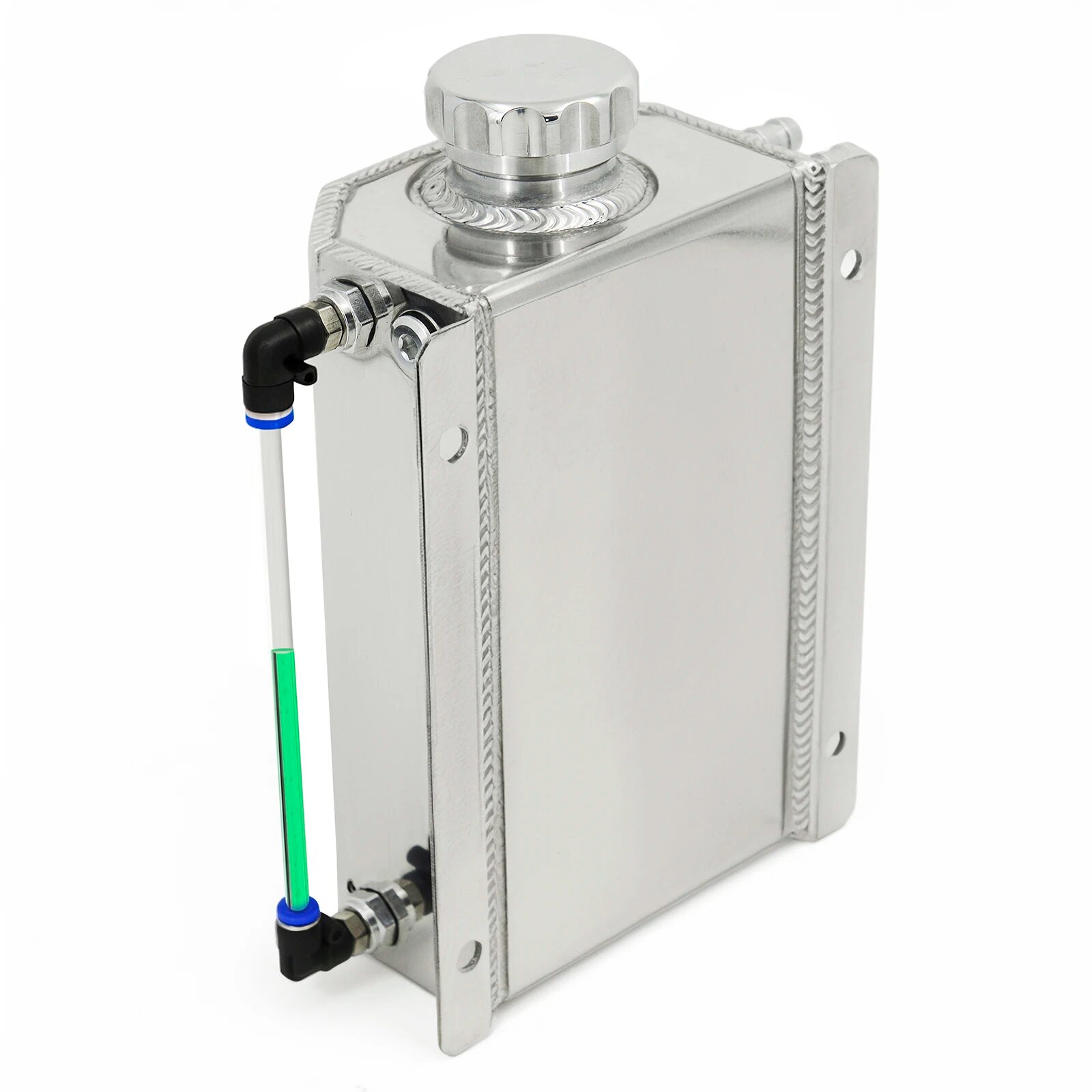 Универсальный алюминиевый моторный топливный бензиновый резервуар 2 л серебристый