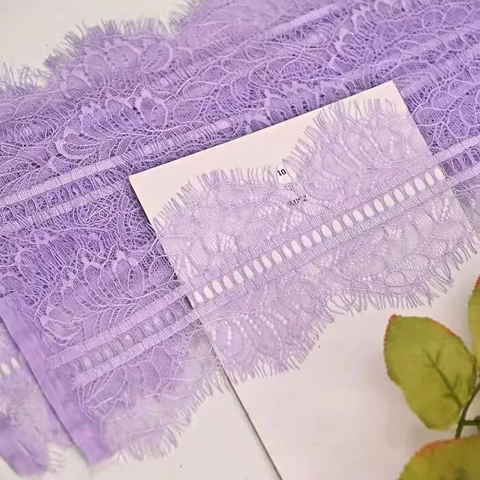 Кружево полиэстер 9,5 см Сиреневый, light purple