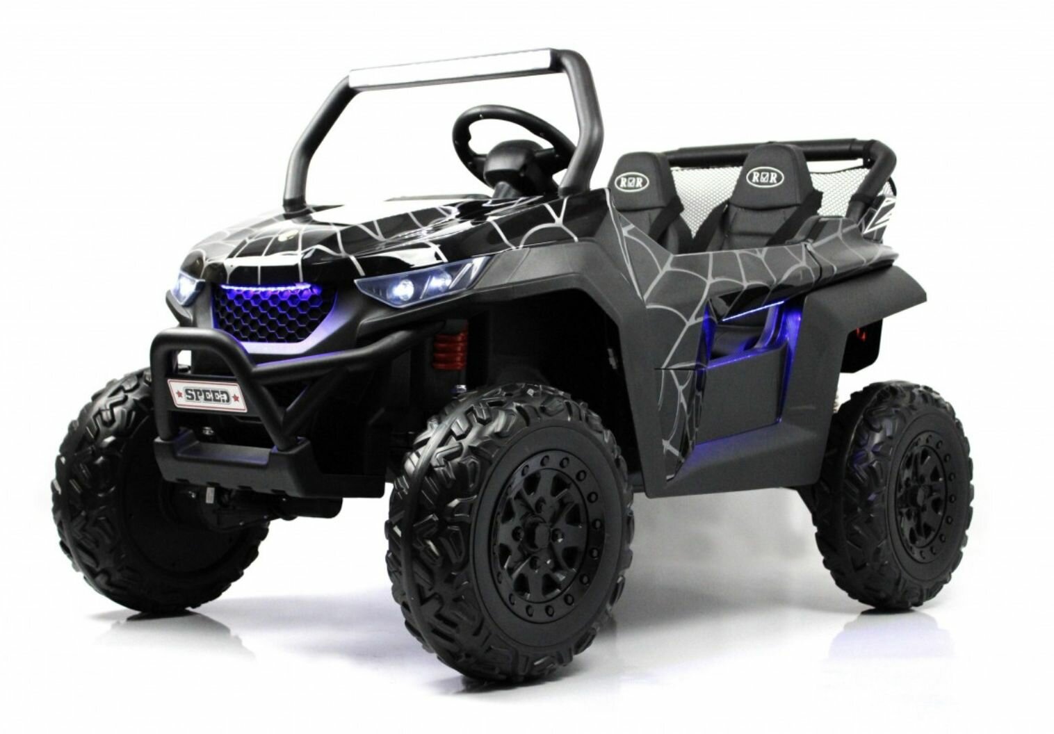 Детский электромобиль RiverToys T777TT 4WD черный spider