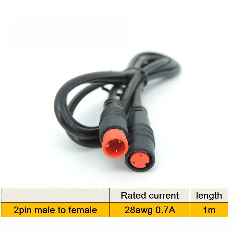 Кабель датчика скорости для электровелосипеда M8 1 метр Красный, M8-2pin