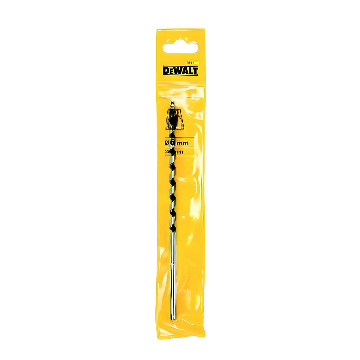 Сверло по дереву спиральное 6.0 х 200 мм DeWalt DT4600