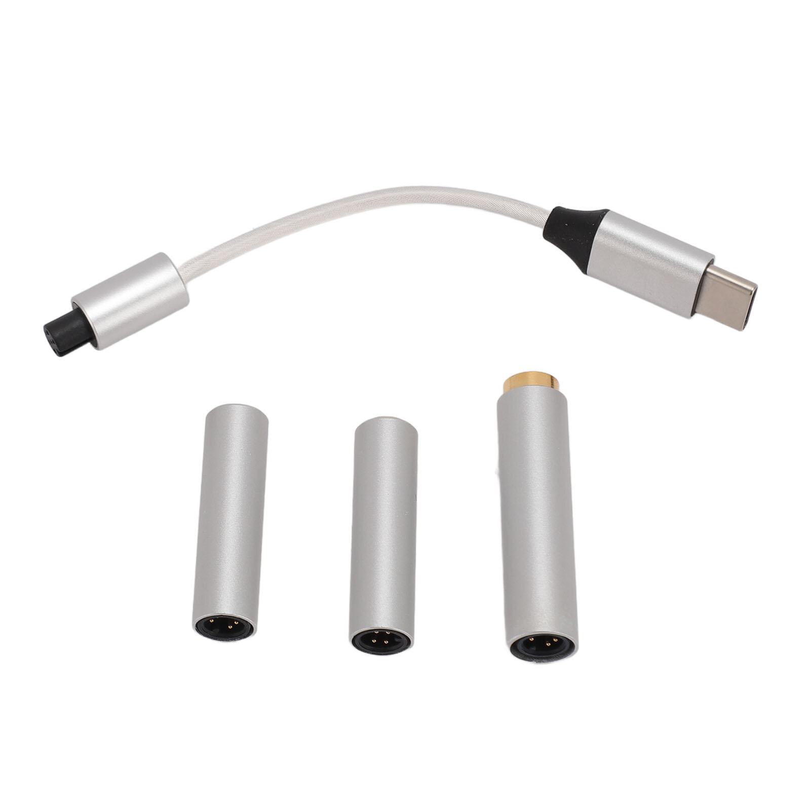 Адаптер для наушников USB C - AUX, 32 бит 384 кГц PCM, конвертер USB Type C - 2,5 мм, 3,5 мм, 4,4 мм, совместимый с аудиоустройствами высокого разрешения