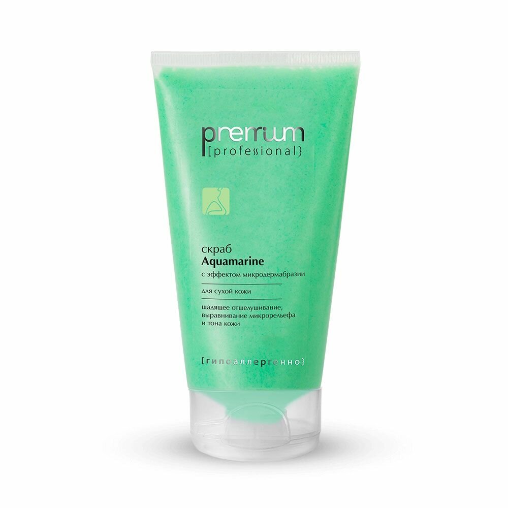 Premium Скраб для сухой кожи лица с эффектом микродермабразии Aquamarine, 150 мл