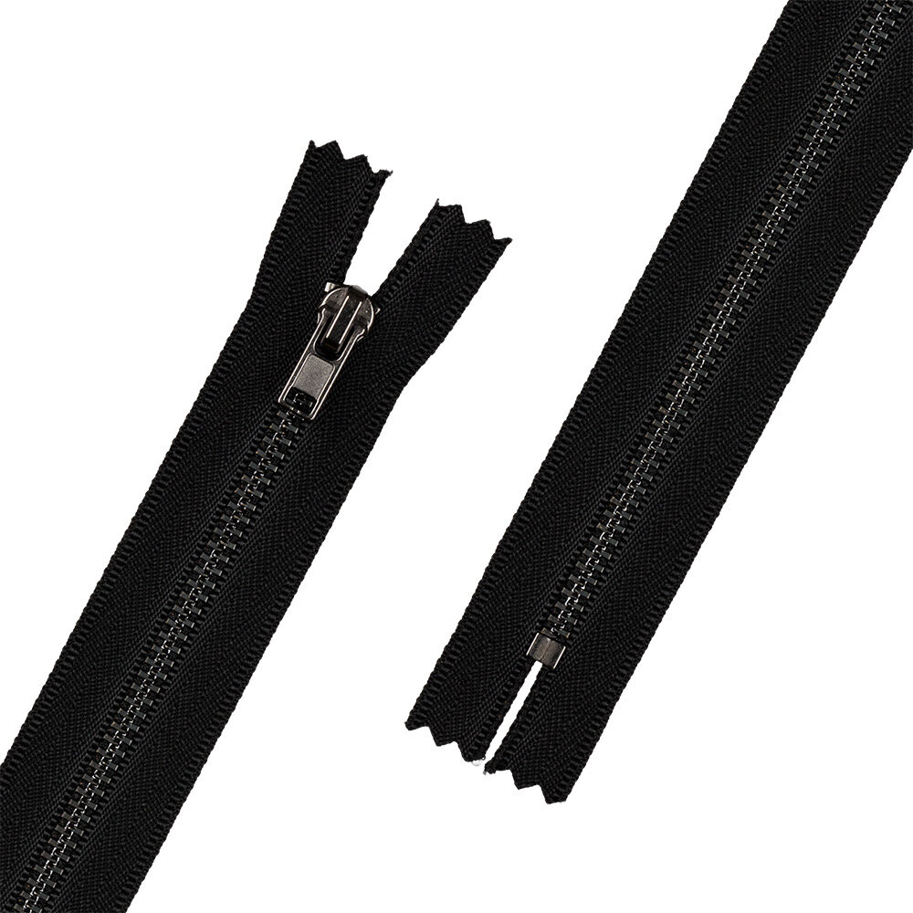 Gamma Молния металл оксид ZIP 3B-JY37 однозамковая 20 см Тип 3 неразъёмная т. синий №318