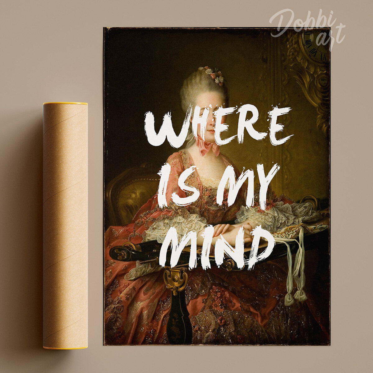 Постер эстетичный винтажный надпись 30х40 см/ Плакат портрет девушки винтаж надпись/ Эстетичный постер/ Винтажный постер портрет/ Граффити надпись Стрит Арт искусство/ Постер для гостиной/спальни/кухни/ Надпись/ Современный постер плакат/ Мотивационный по