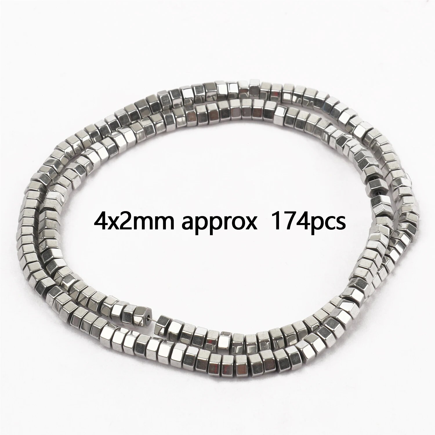 Гематитовые бусины TANANTA белые для ювелирных изделий type35-4x2mm