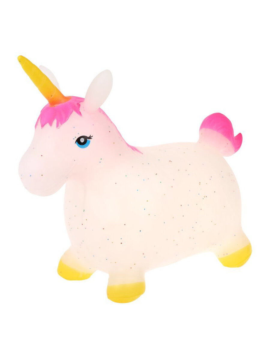 Moby Kids Животное-прыгун Единорог с блестками 802077 с 3 лет
