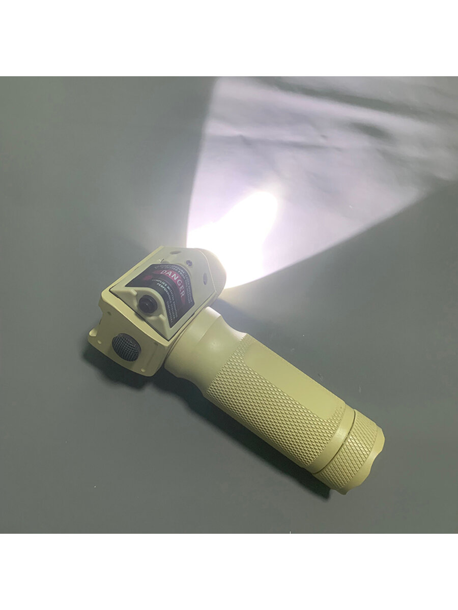 MDGRWY Тактический белый + красный лазерный фонарь на ручке со стробоскопом подходит для 20 мм рейки Хаки