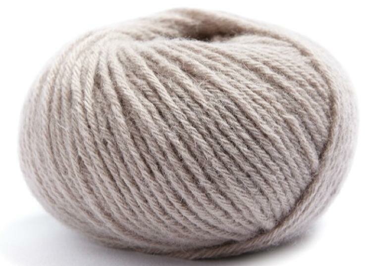 Bergamo /Бергамо/ пряжа Lamana (75% шерсть мериноса сверхтонкая, 25% бэби альпака), 25г/65м (37, perlgrau (жемчужно-серый), серый)