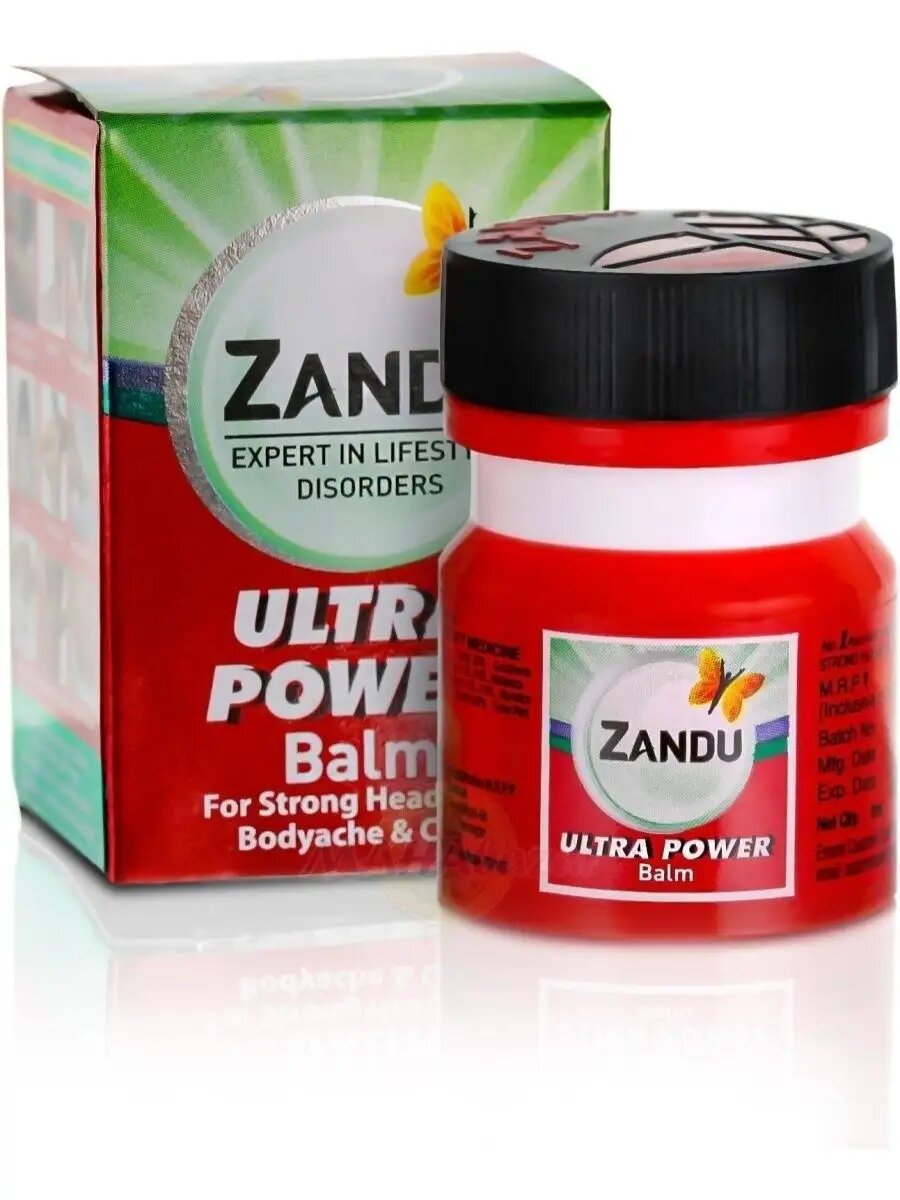 Zandu Ultra Power/Бальзам от Простуда Мышечная Сустав Боль