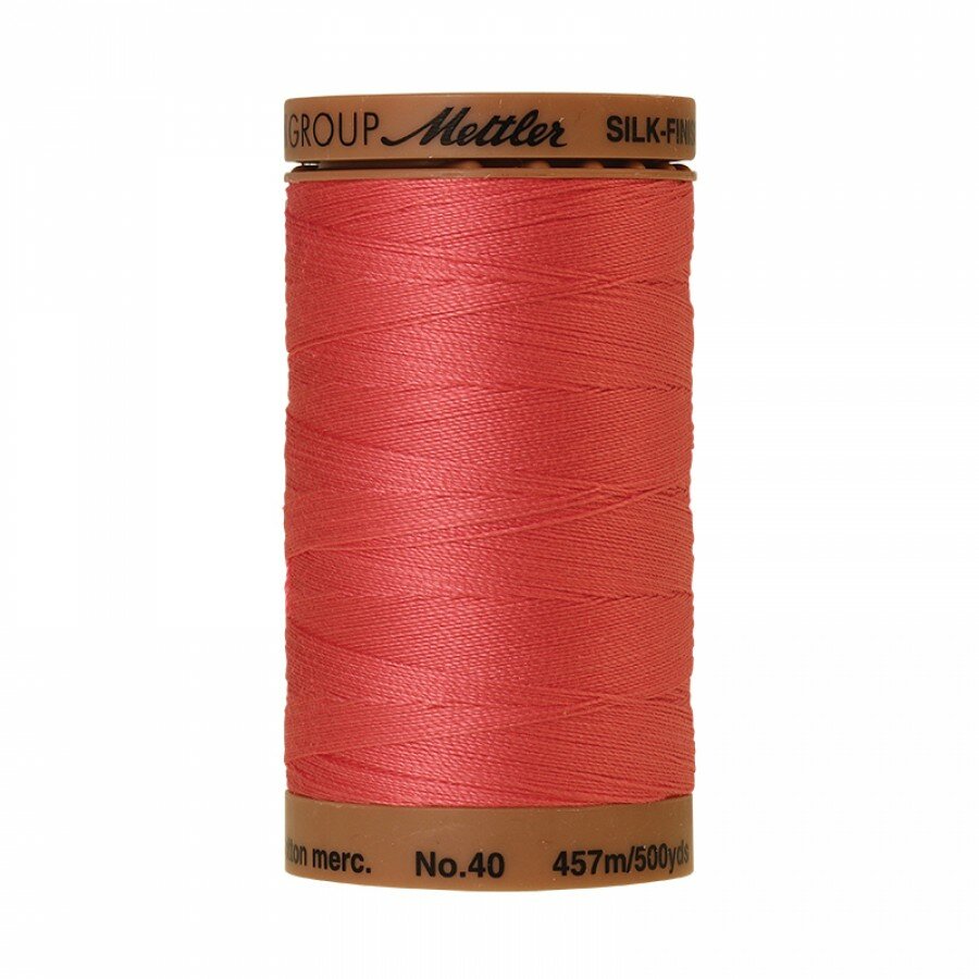 Нить для машинного квилтинга SILK-FINISH COTTON 40, 457 м 1402 Persimmon