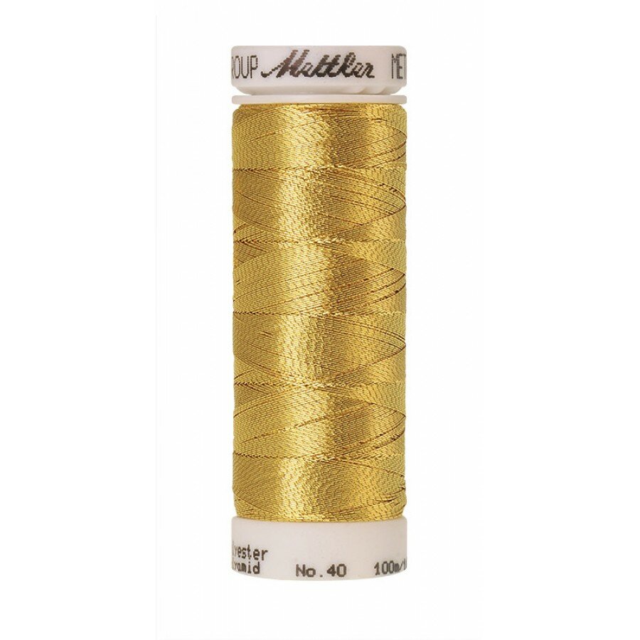 Нить для вышивания металлик METALLIC METTLER , 100 м 2108 Inka Gold