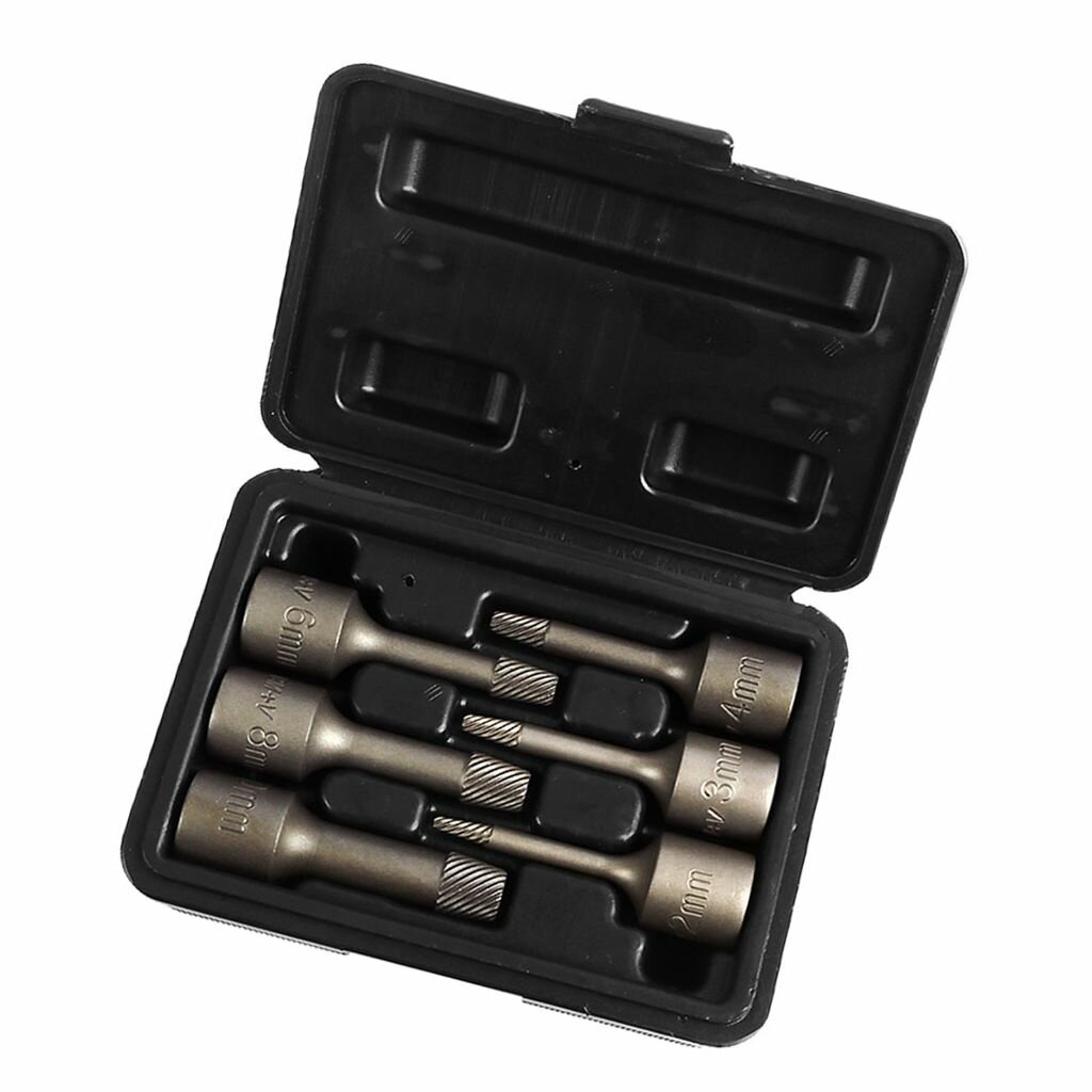 Набор инструментов, Извлекатель для болтов с обратной резьбой 3/8, 1 набор из 6 штук