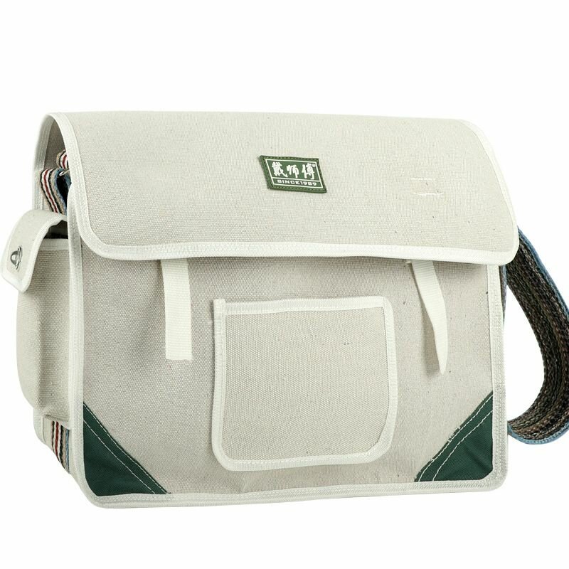 Многофункциональная сумка для инструментов электрика из утолщенного брезента