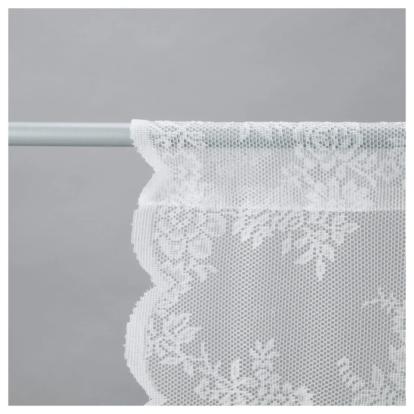Сетчатые шторы IKEA ALVINE SPETS, 1 пара, для штанги, бело-кремовый, 145x250 см