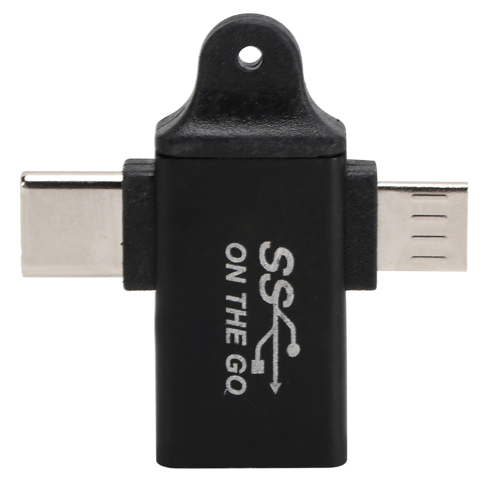 Универсальный OTG-конвертер 2 в 1: USB 3.0 — адаптер Micro USB и Type-C. Поддержка высокоскоростной синхронизации данных и быстрой зарядки.