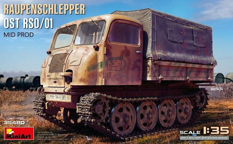 35480 MiniArt Тягач Raupenschlepper Ost RSO/01 (средняя версия) 1/35