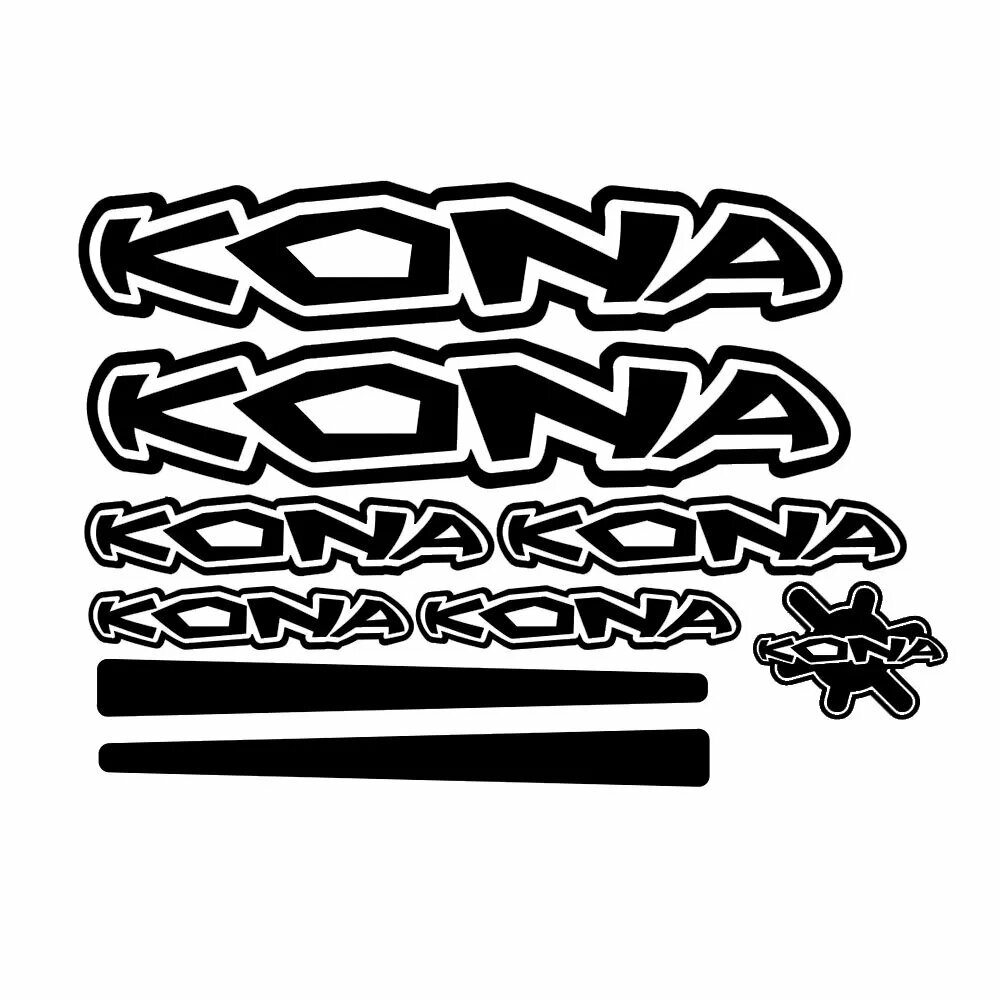 Виниловые наклейки Blue для KONA BIKES