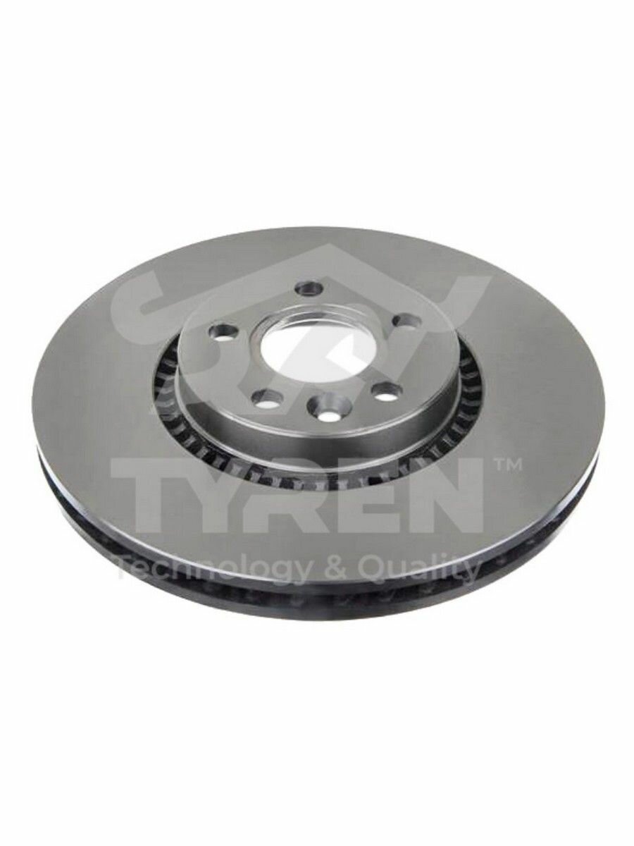 Диск тормозной передний вентилируемый для а/м FORD Galaxy, S-Max; VOLVO V70, S60, Tyren TYR1012741