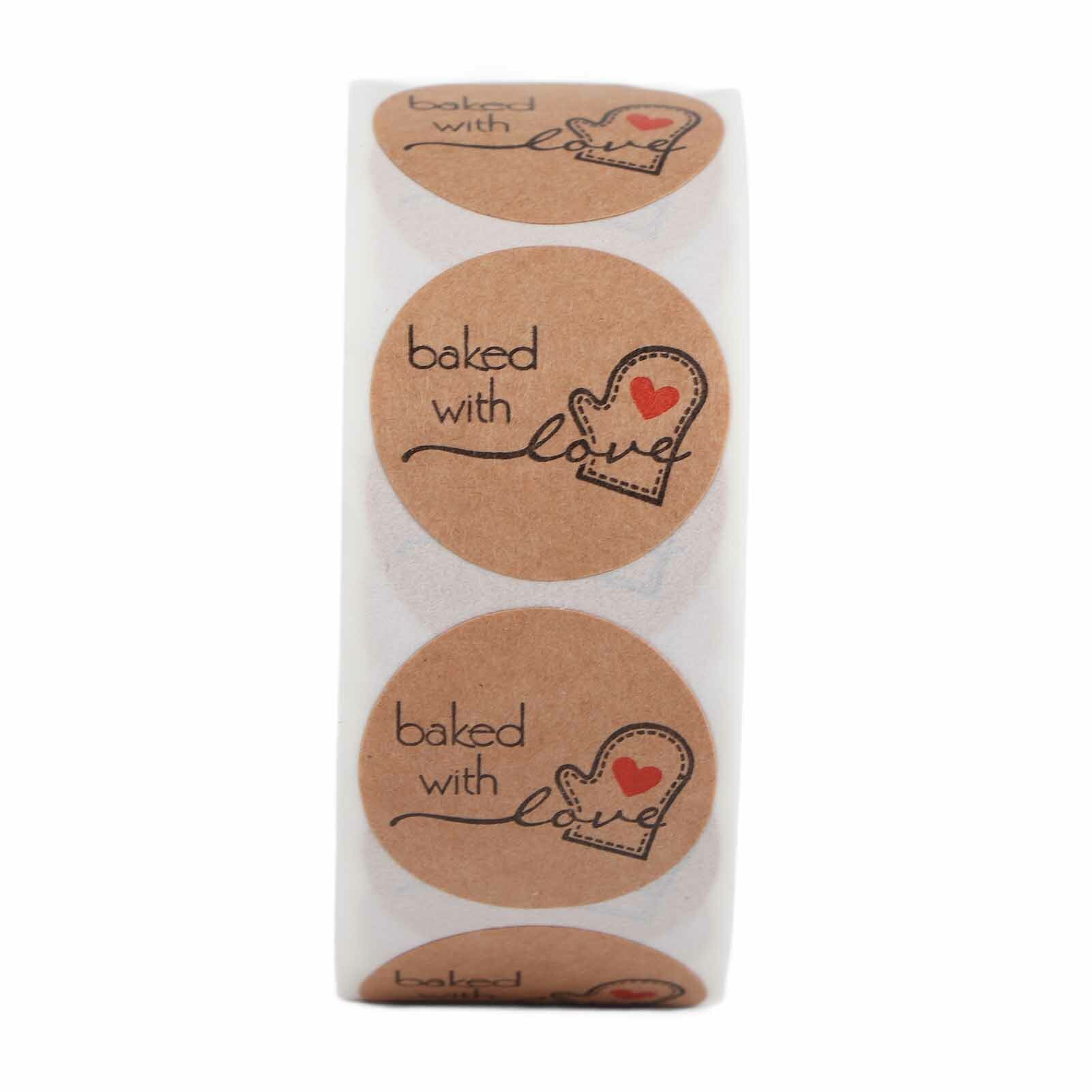 500 декоративных наклеек для выпечки и изготовления коробок для десертов своими руками.