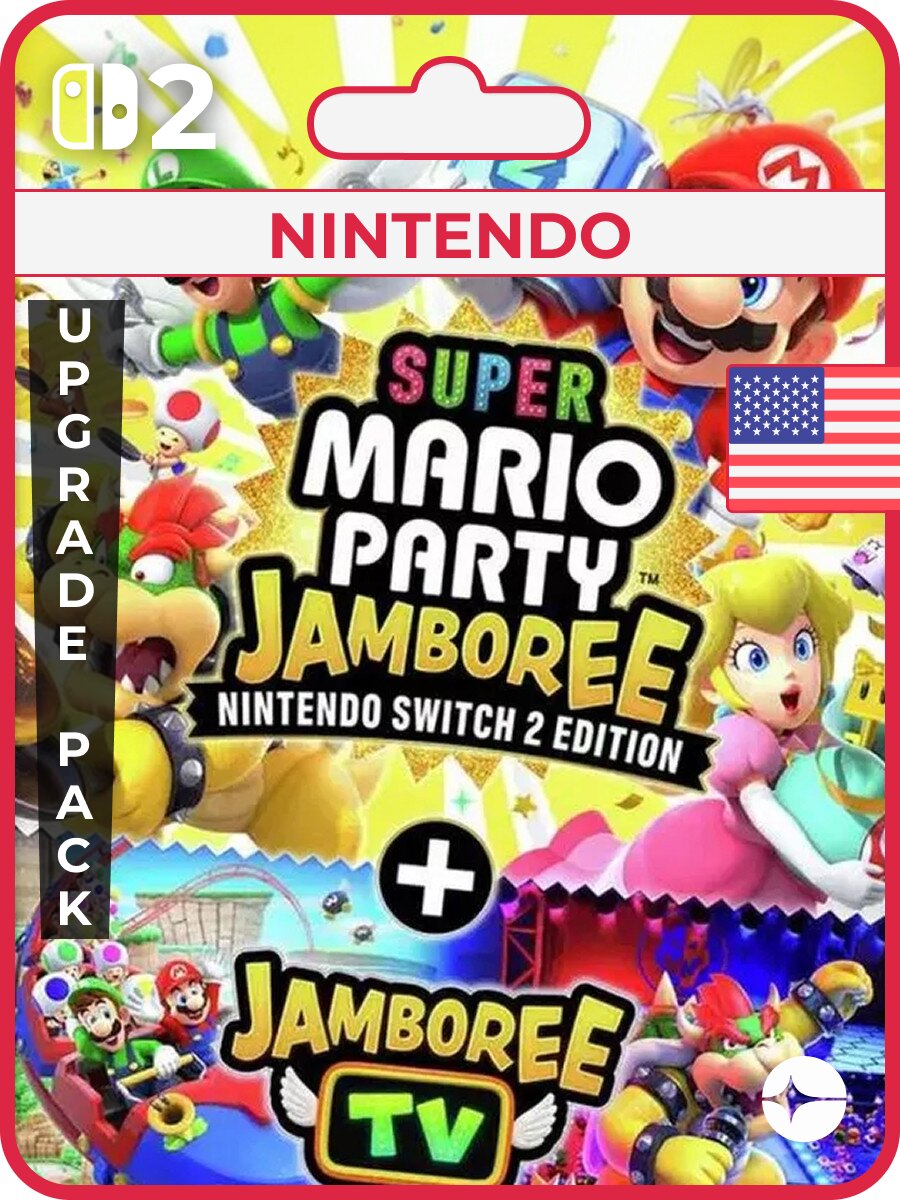 Super Mario Party Jamboree – Nintendo Switch 2 Edition + Jamboree TV Upgrade Pack для NSwitch 2 [Цифровая версия, США]