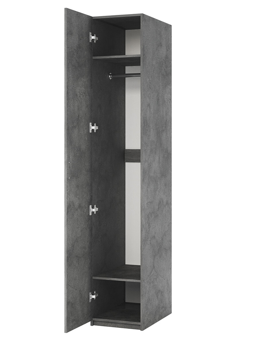 Шкаф для одежды ДО-1 50х60х220 см, распашной, серый Ароза Реликтовая