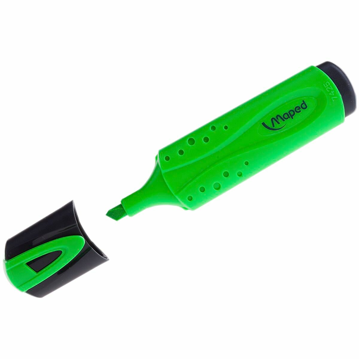 Маркер-текстовыделитель Maped FluoPeps Classic (1-5мм, зеленый) (742533), 12шт.