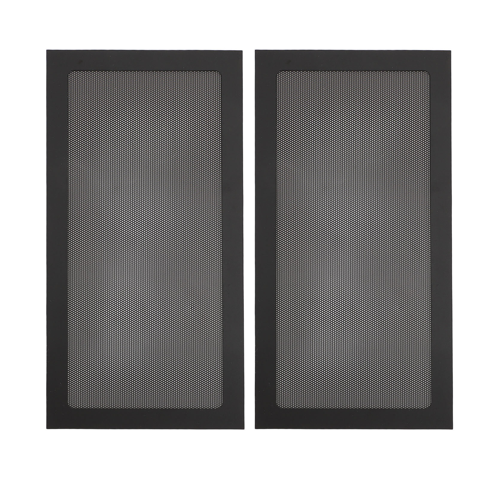 2 шт. пылевой сетчатый фильтр для корпуса ПК, ПВХ, магнитный компьютерный корпус, пылевой фильтр для вентилятора блока питания, черный