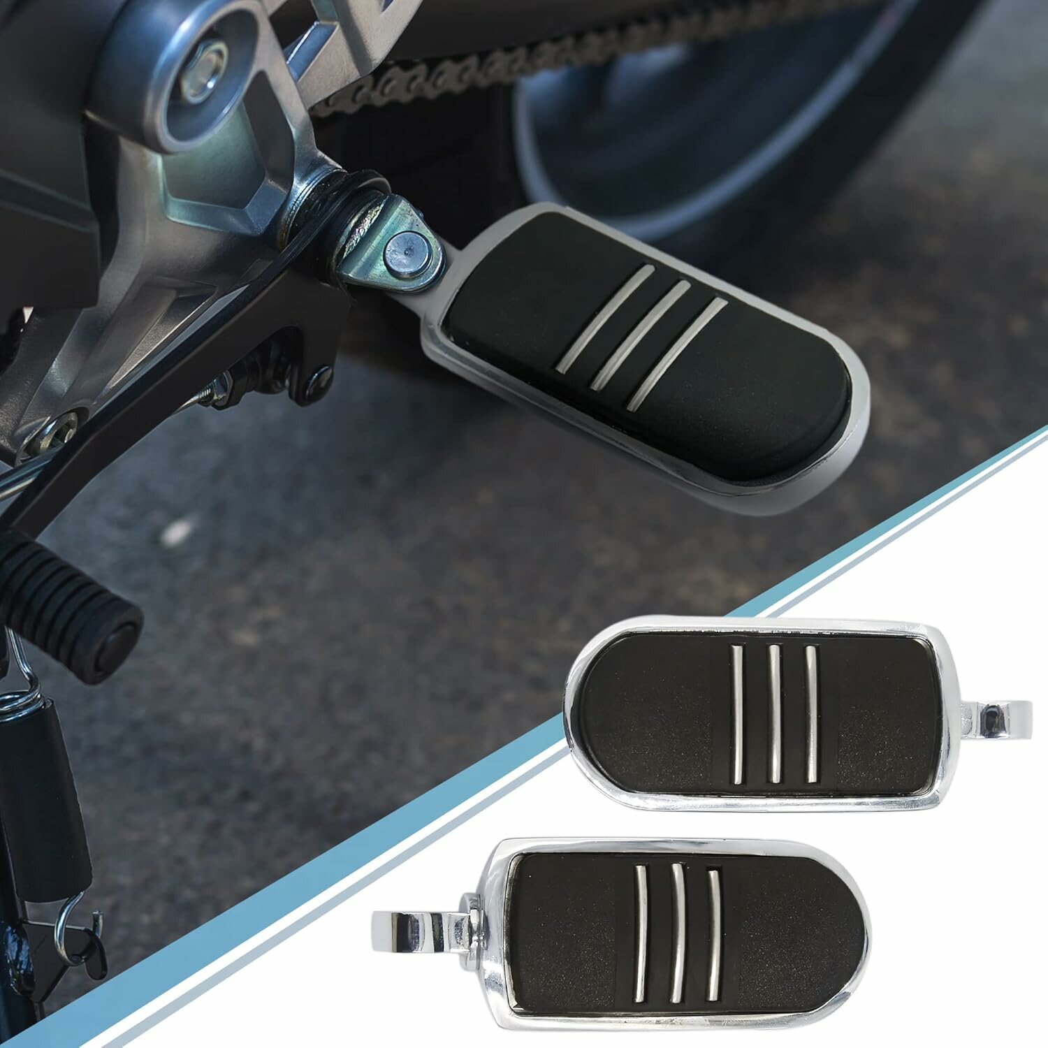 Подножки для мотоцикла, Кронштейн ножной педали для Harley Honda Yamaha Kawasaki BSA Norton Triumph Bobber Chopper Кафе-рейсер ATV UTV Скутер