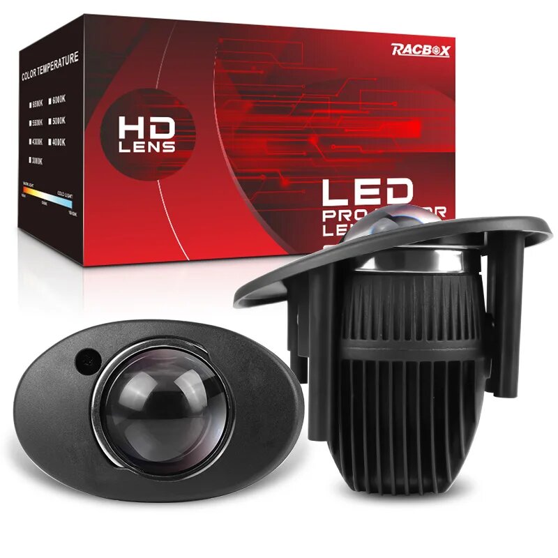 2-дюймовые противотуманные фары, проектор, двухсветодиодные линзы для фар для Honda Accord 14-19 для Honda Odyssey Jade Spirior Vezel XR-V CRV HR-V