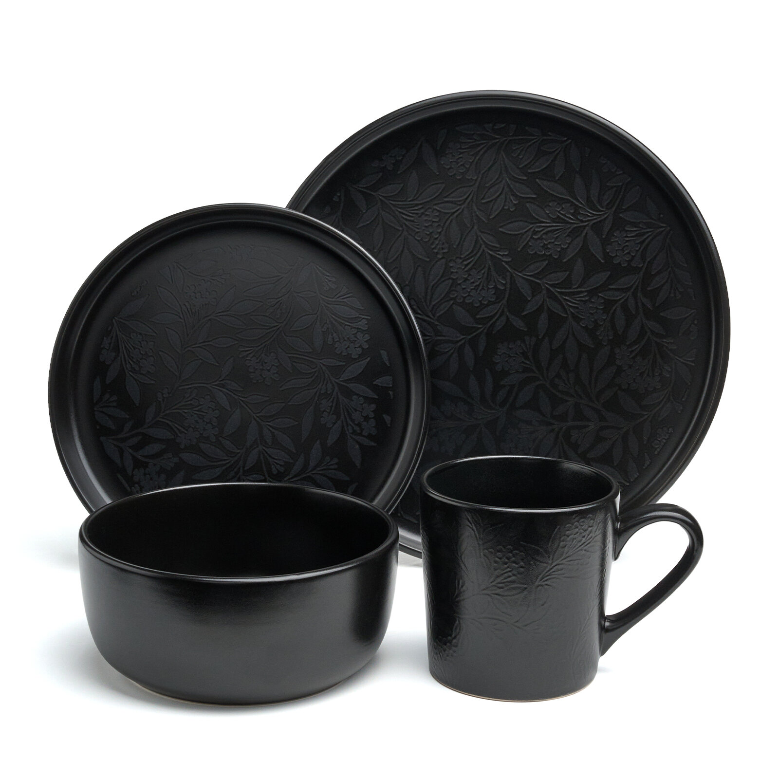 Набор посуды обеденный bronco choice black на 4 пер. 16 пр. KSG-191-364